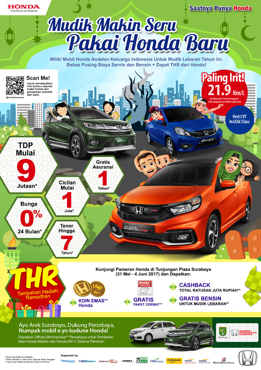 Menyambut Bulan Ramadhan, Honda Surabaya Center Menawarkan Promo Spesial “Mudik Makin Seru Pakai ...